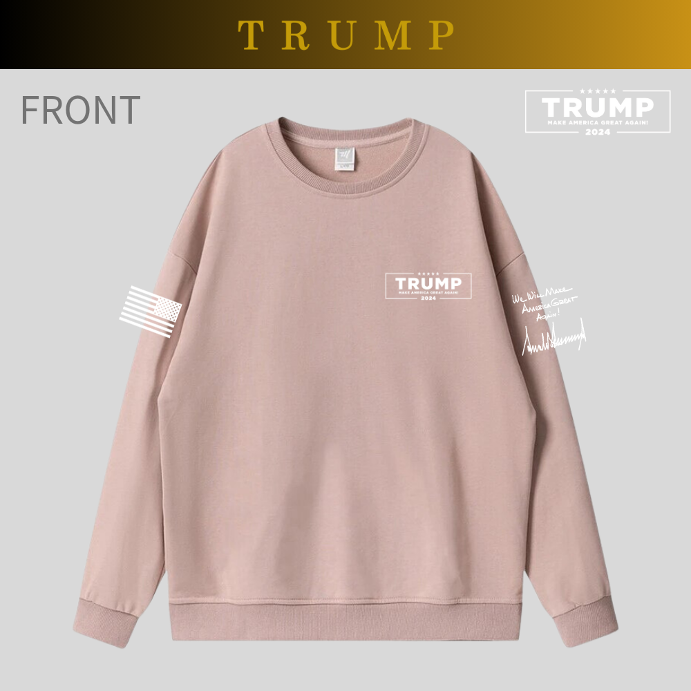 MAGAロゴスウェットシャツSW-01[ピンク] - GOGO TRUMP